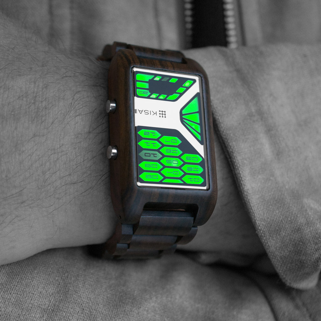 Unique LED Watch | Console Wood | Tokyoflash Japan
