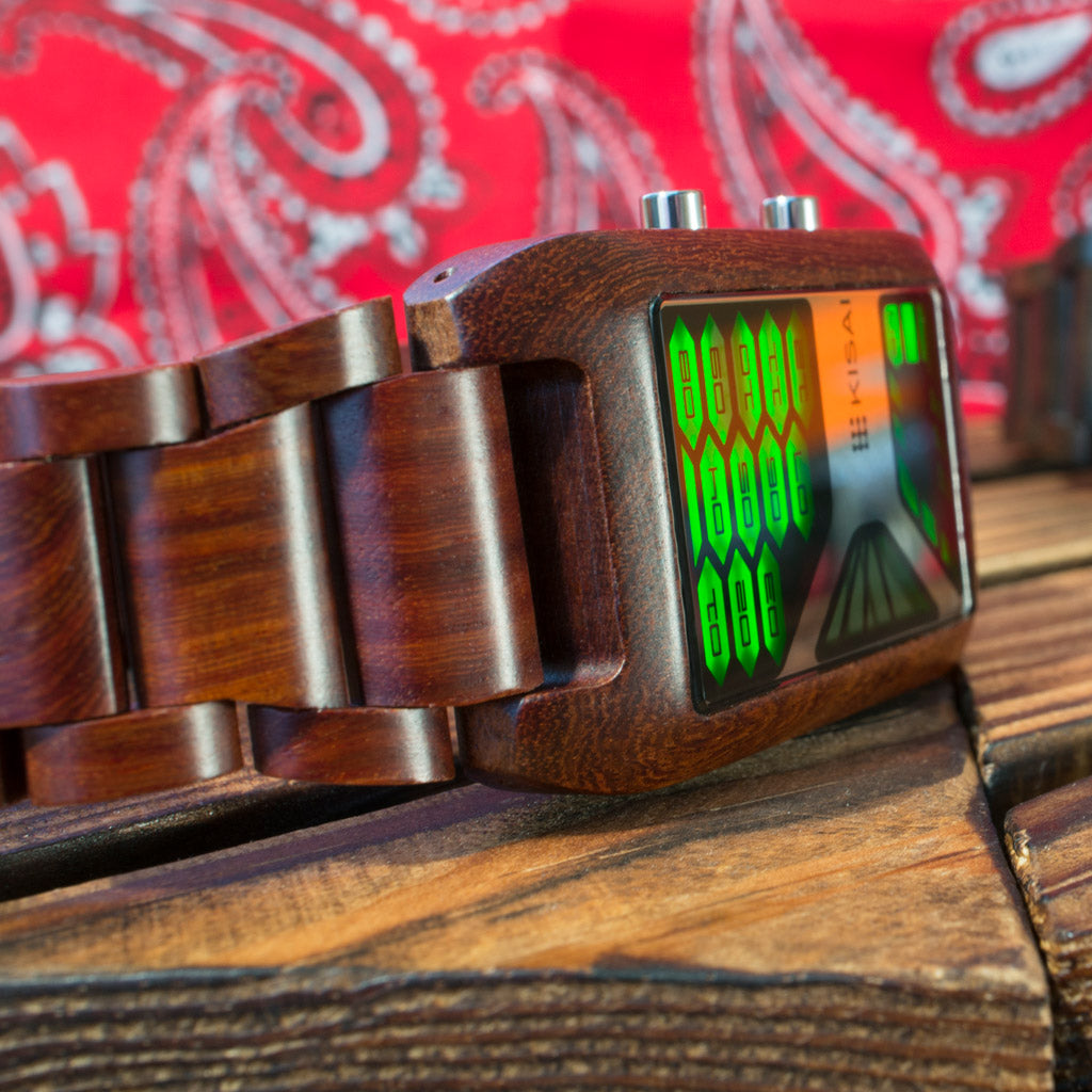 Unique LED Watch | Console Wood | Tokyoflash Japan