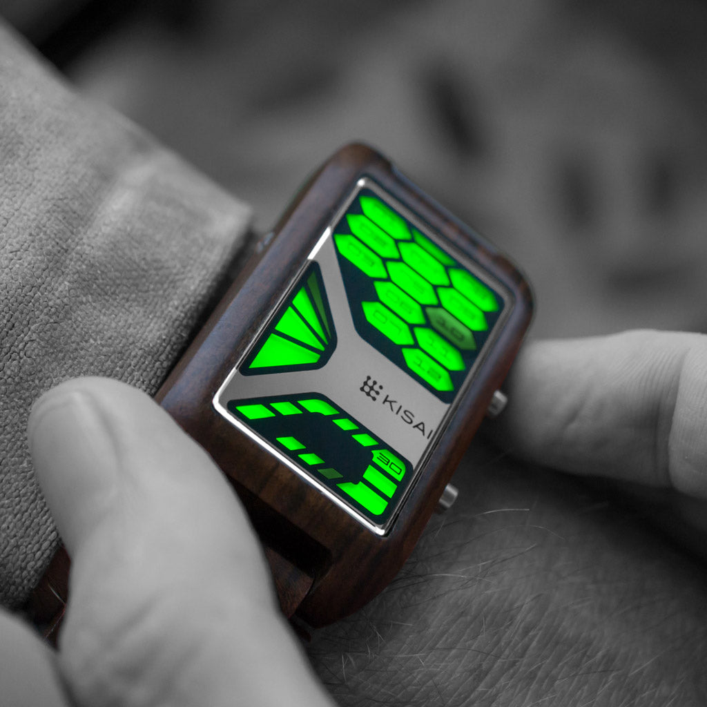 Unique LED Watch | Console Wood | Tokyoflash Japan