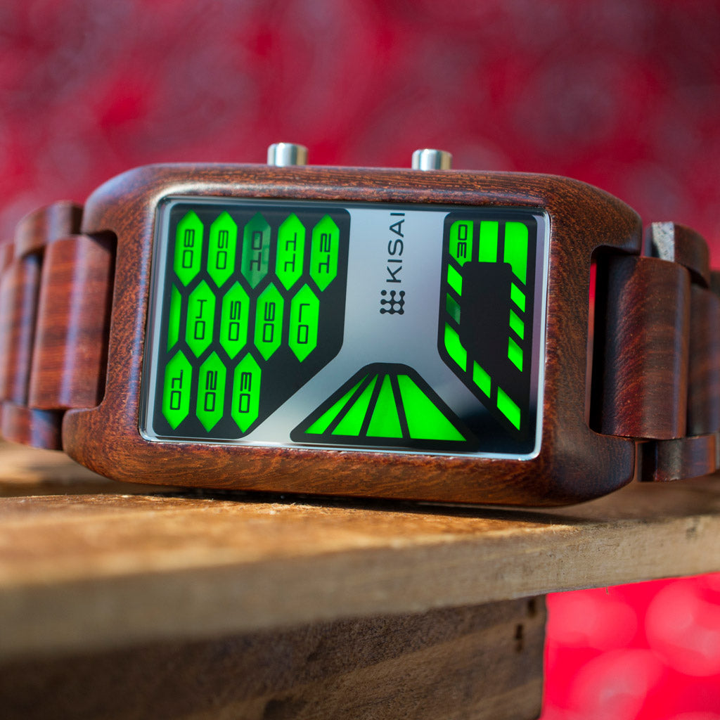 Unique LED Watch | Console Wood | Tokyoflash Japan