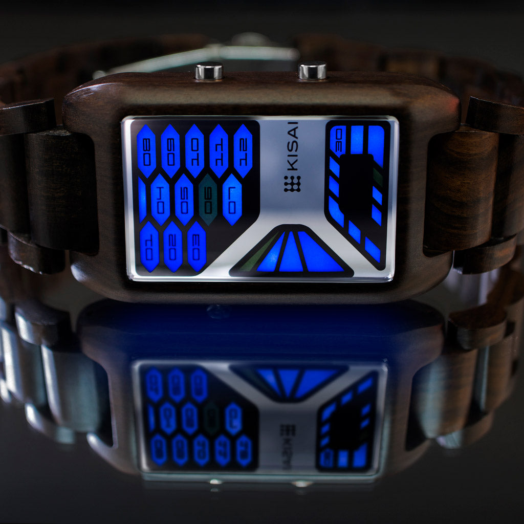 Unique LED Watch | Console Wood | Tokyoflash Japan
