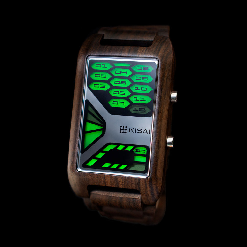 Unique LED Watch | Console Wood | Tokyoflash Japan