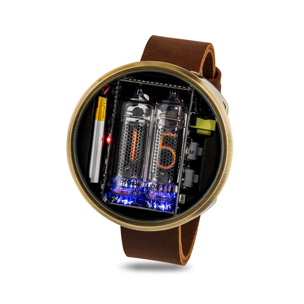 Retrofuturistic Watch | Model 2 Nixie Tube Watch | Tokyoflash Japan
