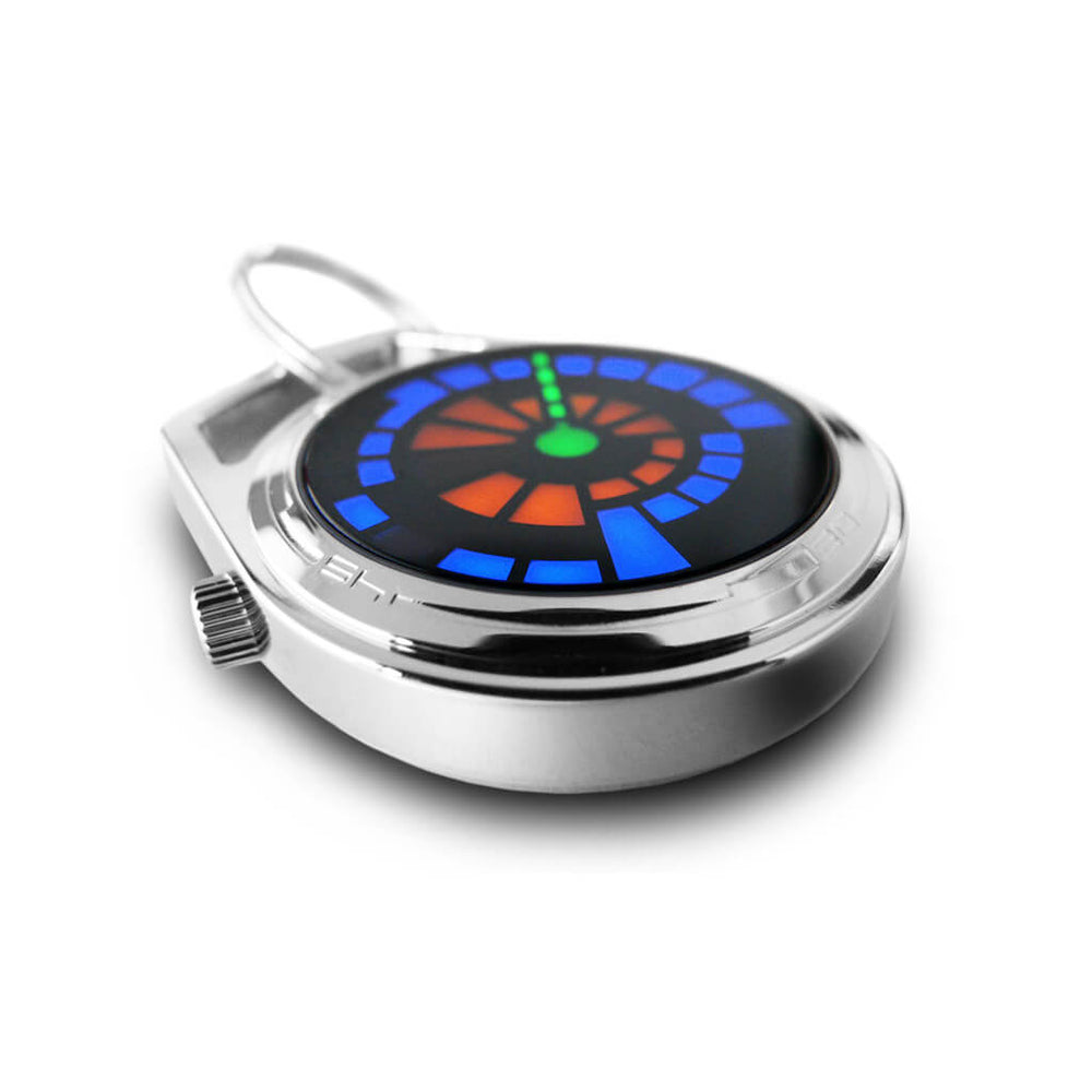 Futuristic LED Pocket Watch | Round Trip | Tokyoflash Japan