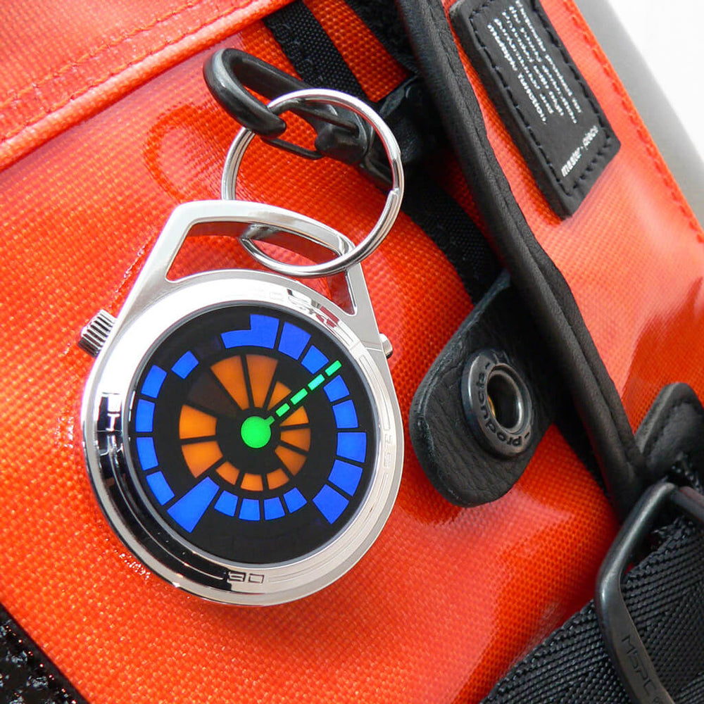 Futuristic LED Pocket Watch | Round Trip | Tokyoflash Japan