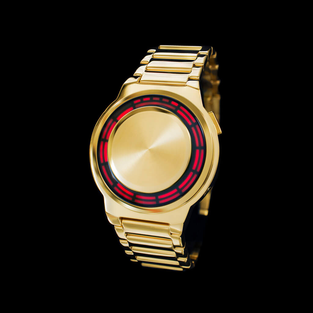 Creative LED Watch Design | RPM Gold | Tokyoflash Japan