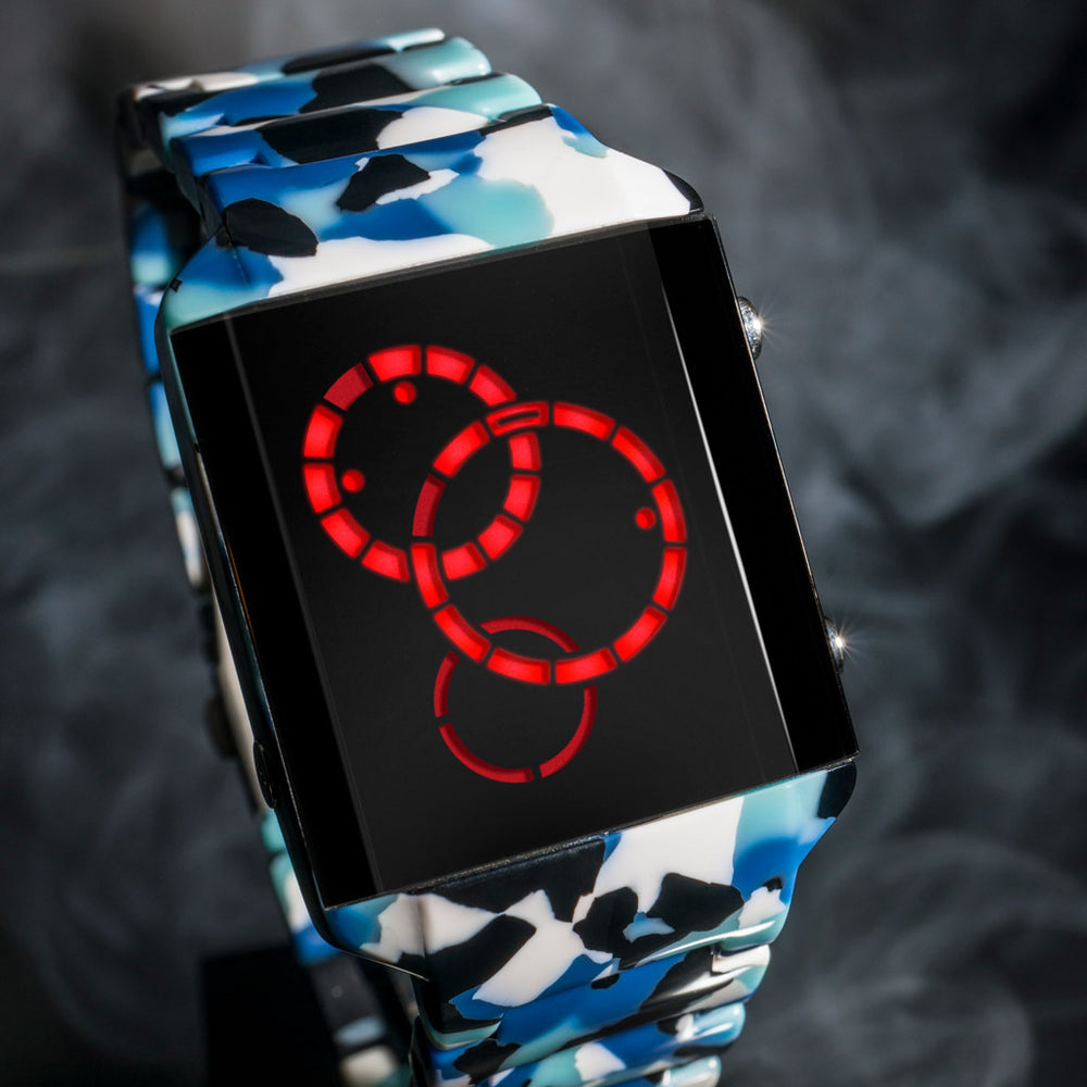 Futuristic LED Watch | Satellite-X Acetate | Tokyoflash Japan