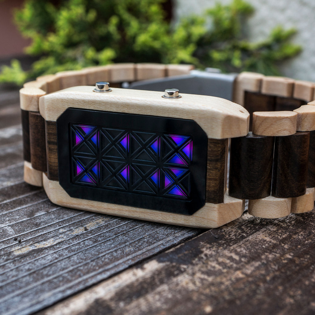 Light Up Watch | Adjust Wood | Tokyoflash Japan