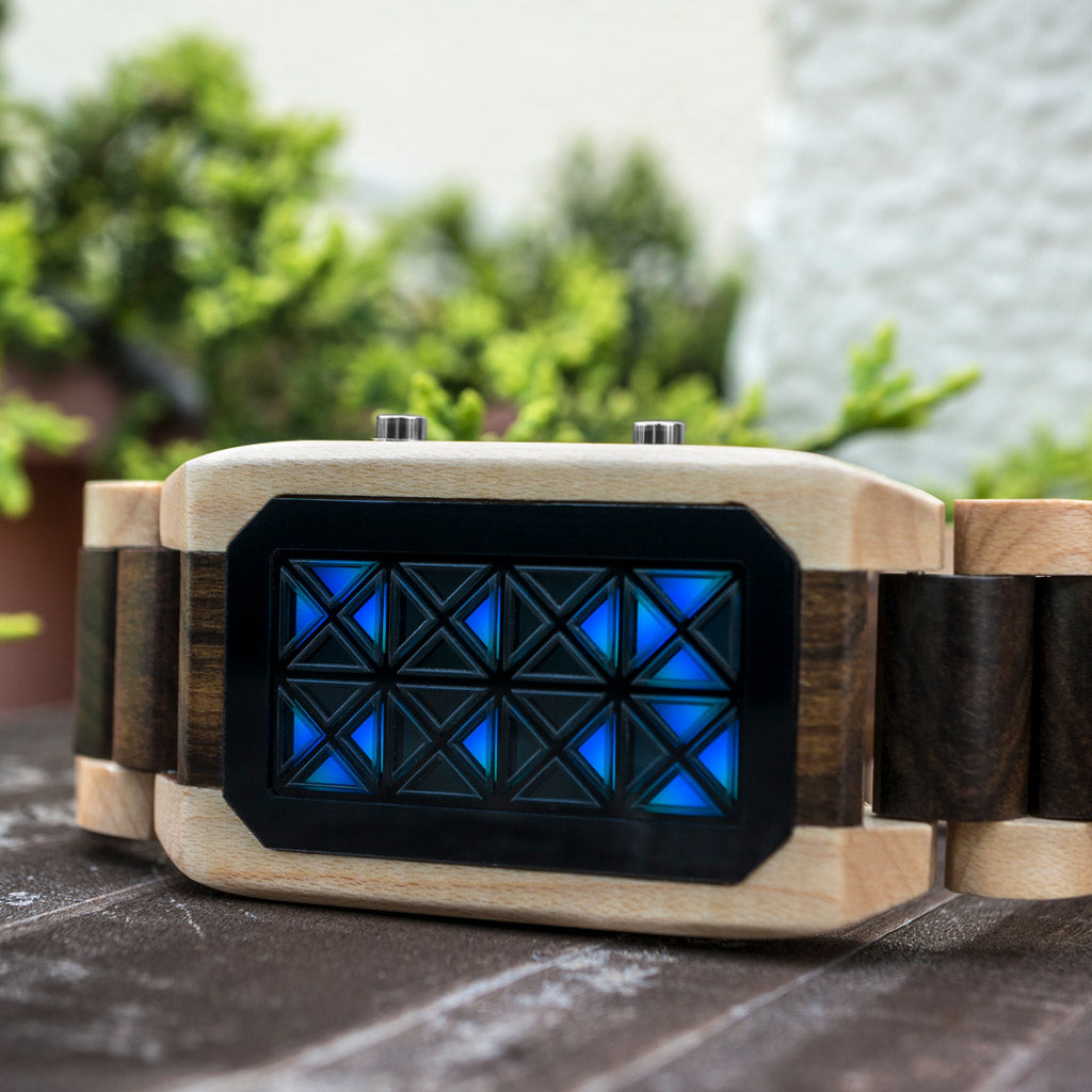 Light Up Watch | Adjust Wood | Tokyoflash Japan