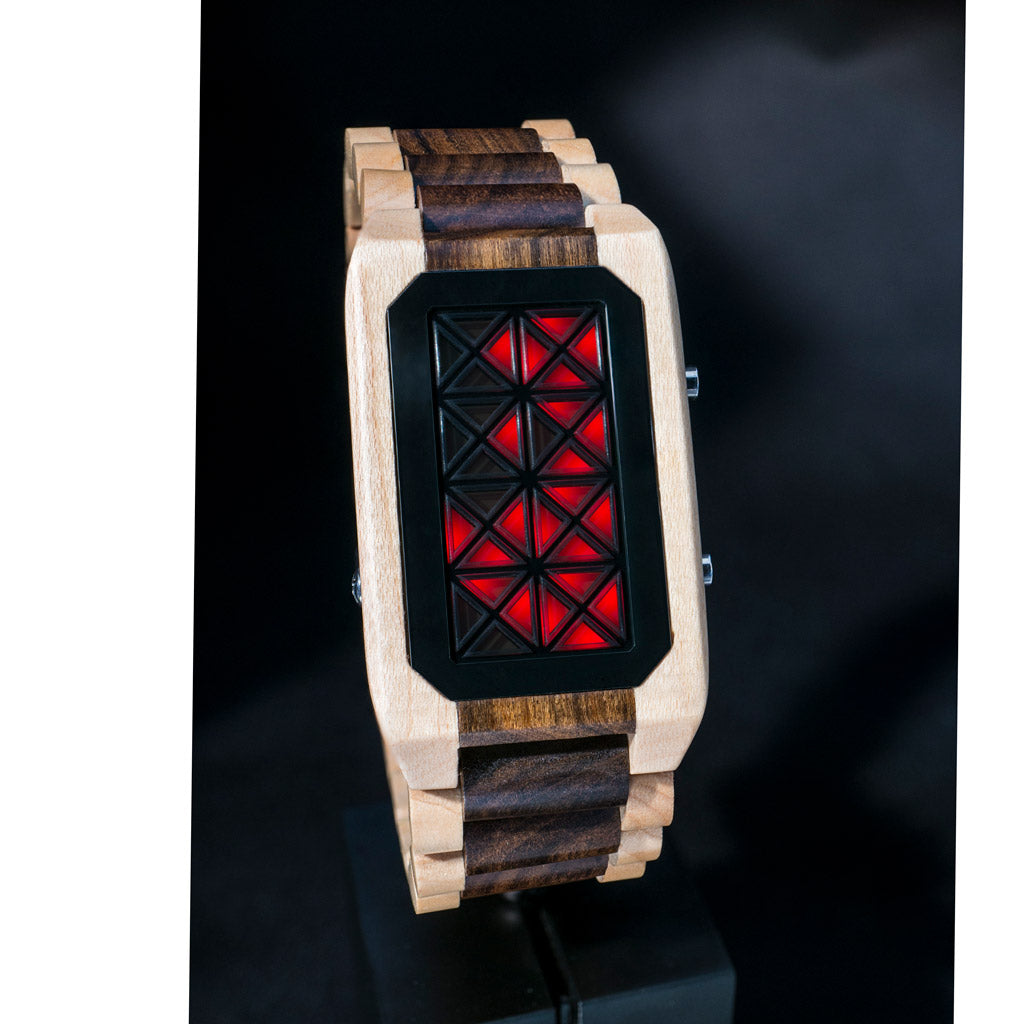 Light Up Watch | Adjust Wood | Tokyoflash Japan