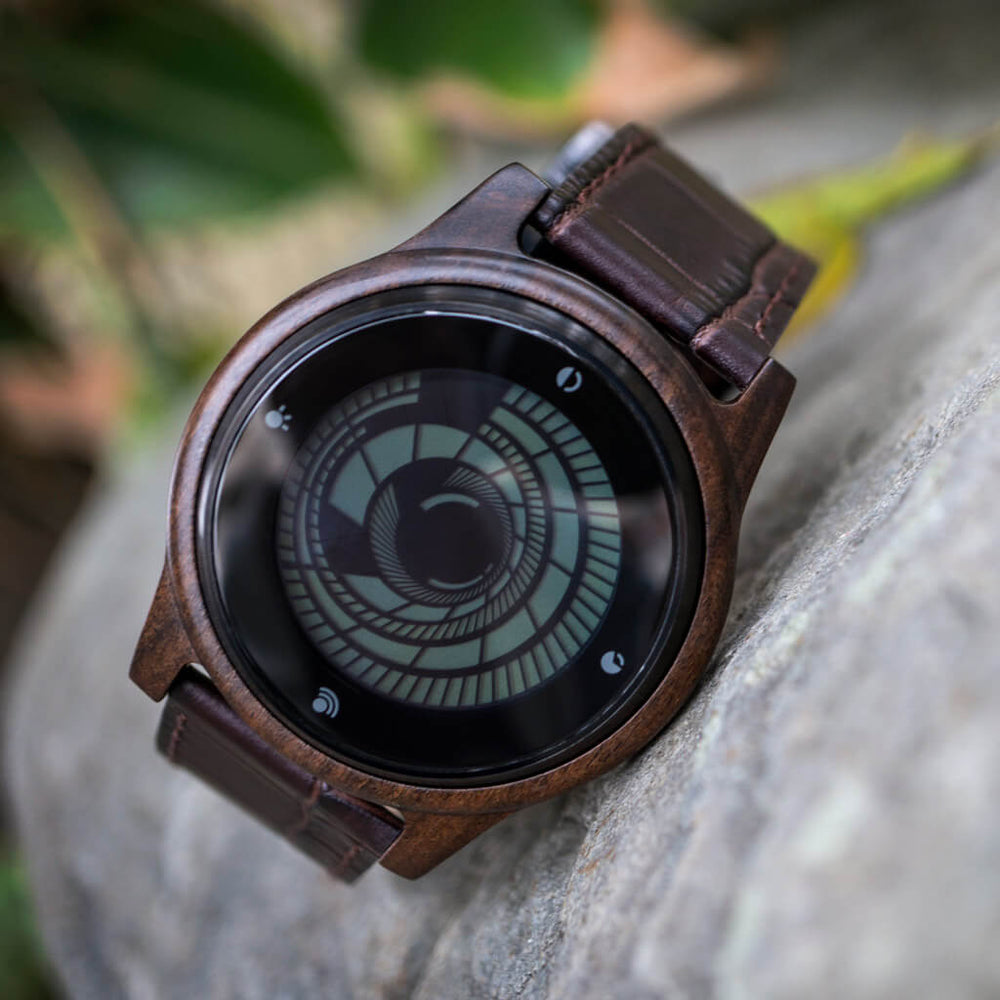 Touch Screen Watch | Vortex Wood | Tokyoflash Japan