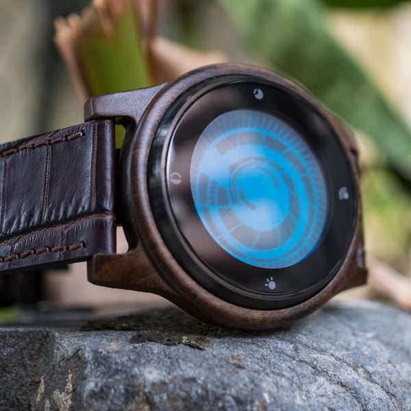 Touch Screen Watch | Vortex Wood | Tokyoflash Japan